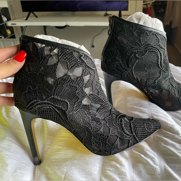 Ted Baker London | Shoes | Ted Baker London Stiletto Heel Lace Bootie | Poshmark